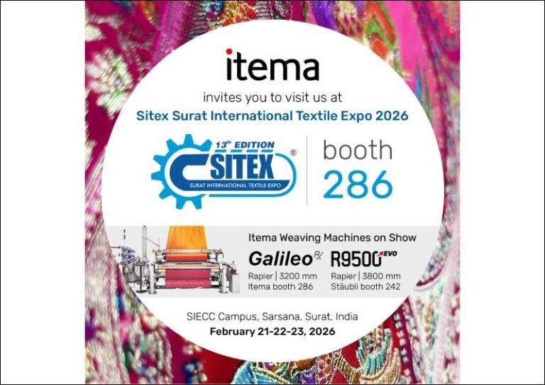 Itema To Showcase Advanced Rapier Looms At SITEX 2026 - Textile Insights